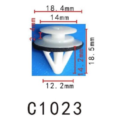 5PCS Fit Mazda Nylon Door Trim Panel Rivet Retainer Clip With Sealer ...