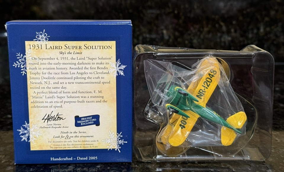 Hallmark Lot 3 Airplanes. 1931 Laird super solution, 1930 Biplane ...