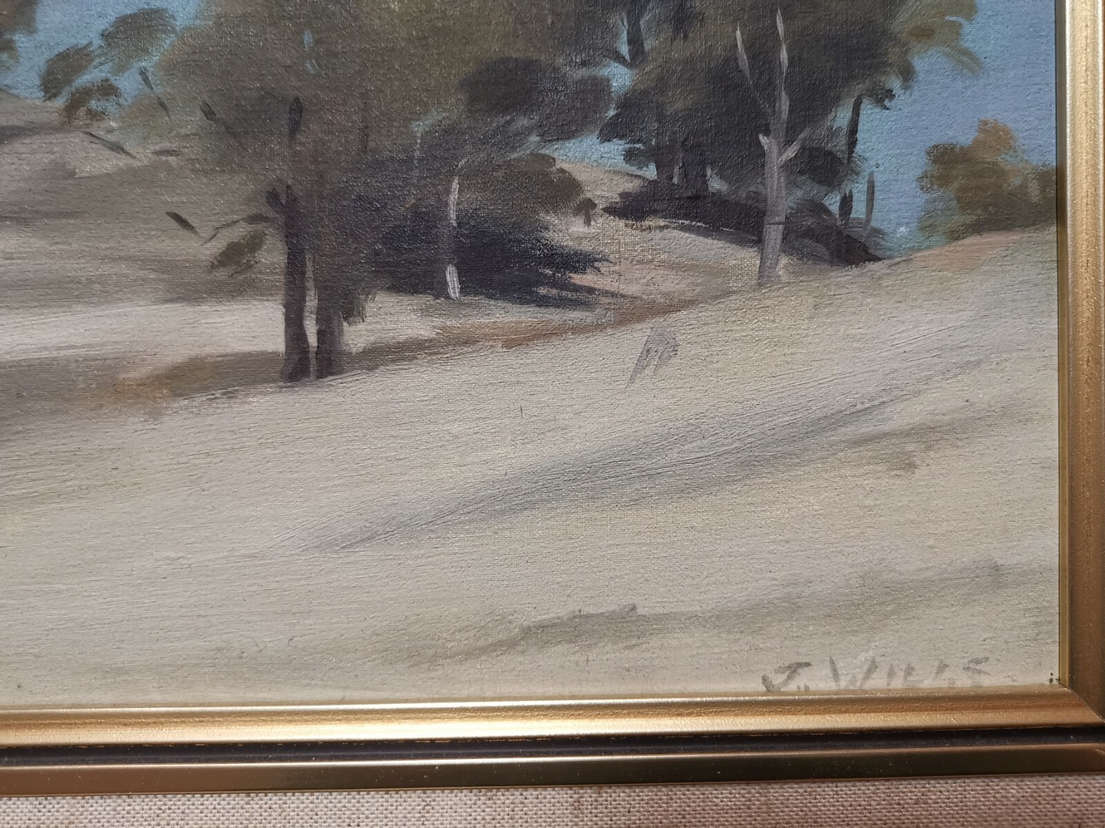 Framed Oil Painting - Rural Landscape by Judith Wills | eBay