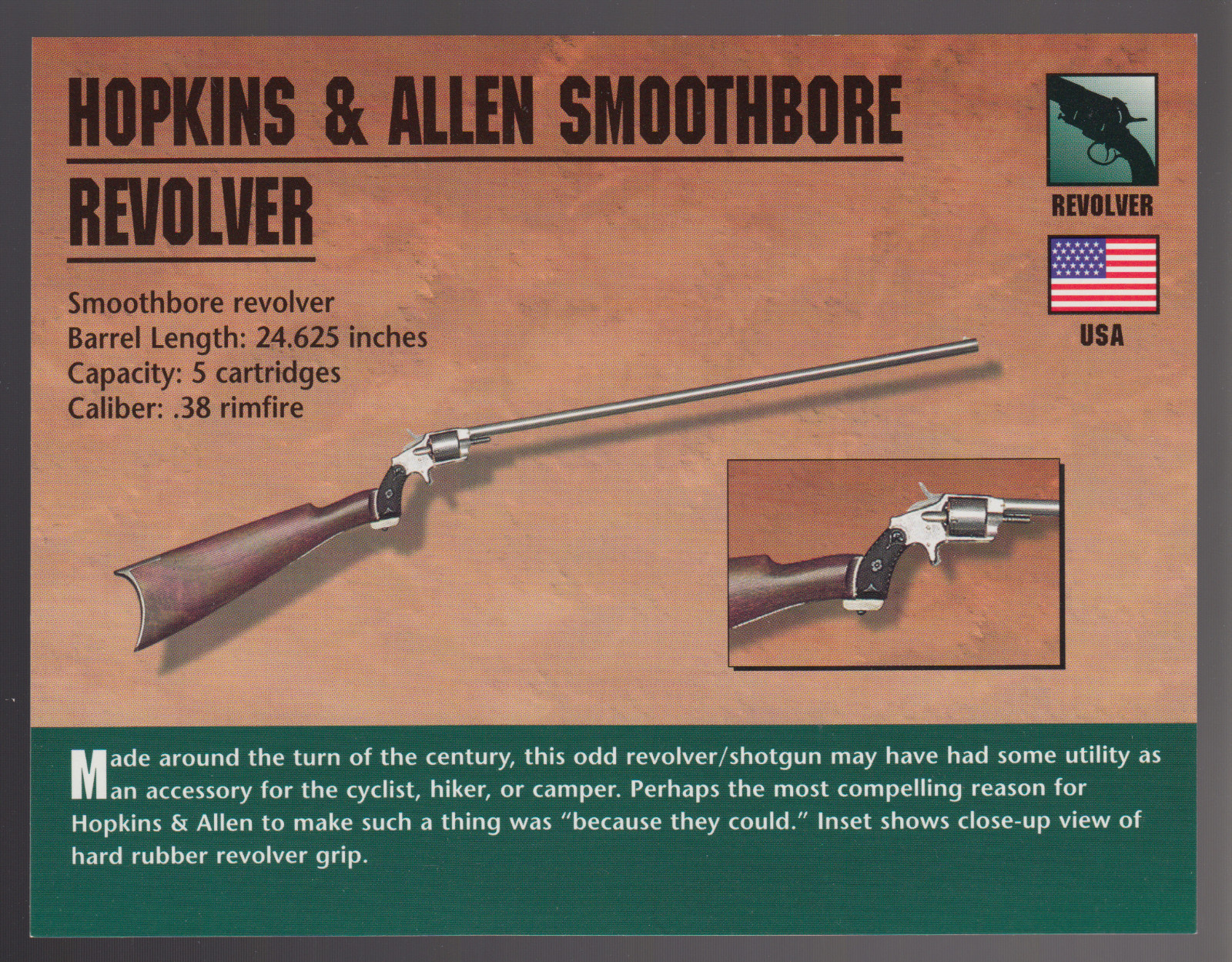 HOPKINS & ALLEN SMOOTHBORE REVOLVER /SHOTGUN .38 Gun Classic Firearms ...
