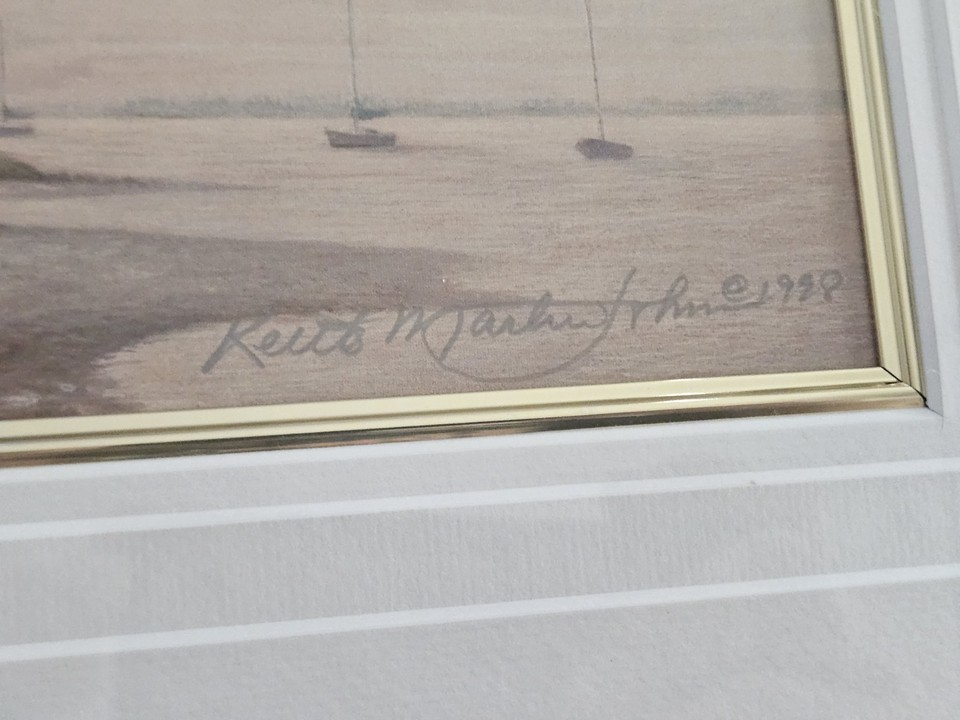 🌴🎨 Lot of 2 Keith Martin Johns Signed Florida Coastal Prints Framed Art 🌅🖼️ | eBay