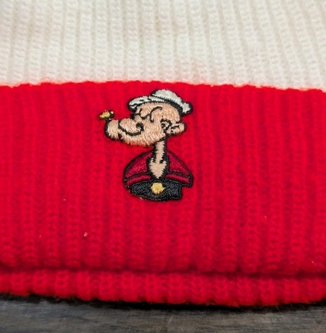 Vintage 1979 Popeye King Features Syndicate Embroidered Pom-Pom ...