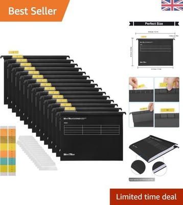 15PCS A4 Suspension Files - Polypropylene Hanging Organizers with Tabs ...