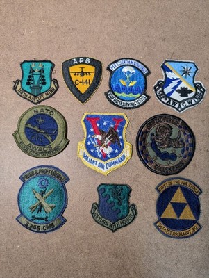 Lot 10 Vintage & Modern USAF Patch Patches Air Force TFW NATO Airplanes ...