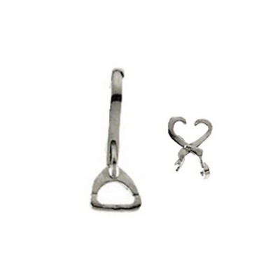 14 KT White Gold Enhancer Slide Bail Hanger Necklace Pendants ...