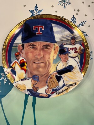 Nolan Ryan Plate MLB The Hamilton Collection 1775A Astros Rangers HOF ...