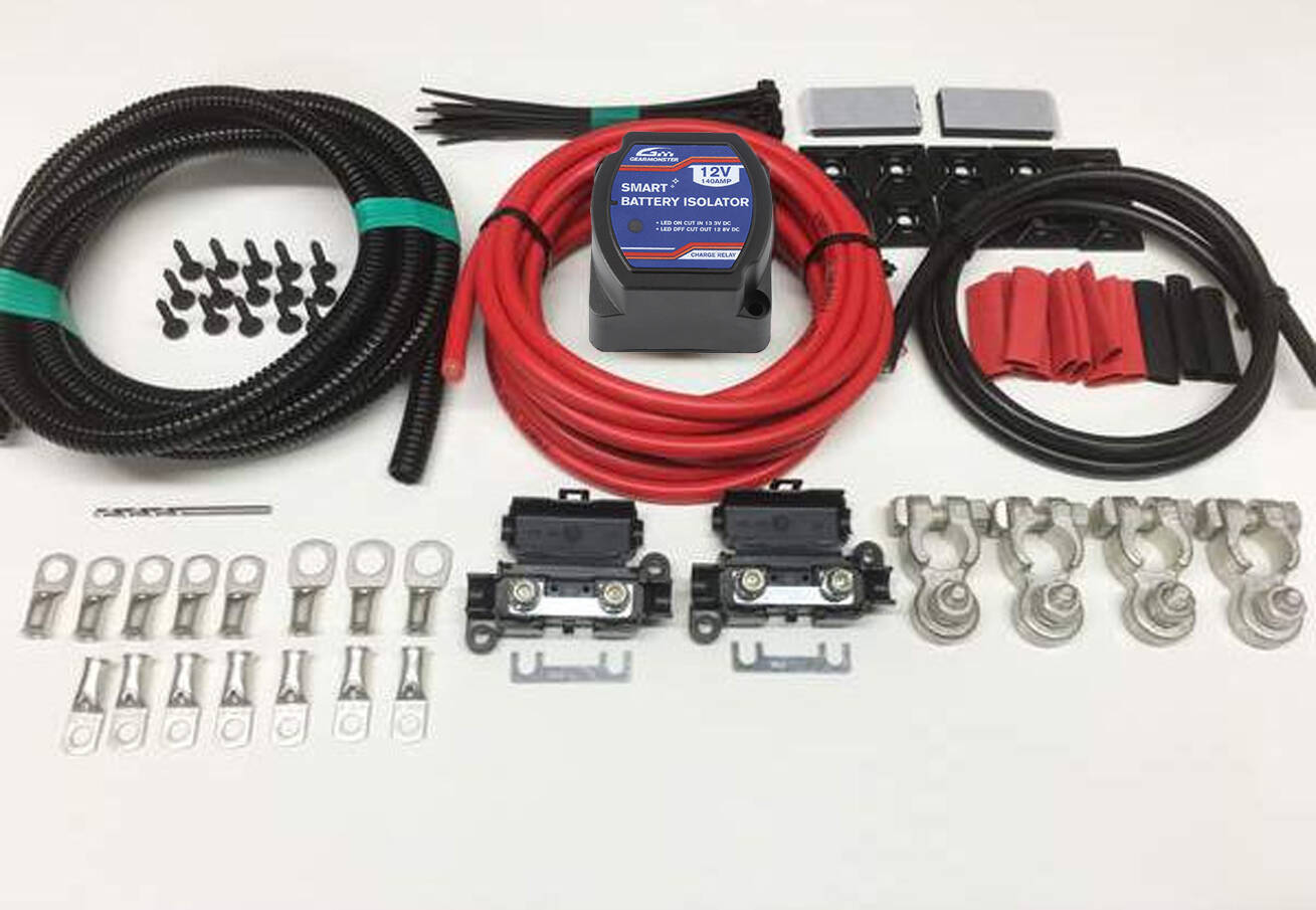 5m Ready Split Charge Relay Kit 12v 140 AMP 70AMP Wire T5 Camper | eBay