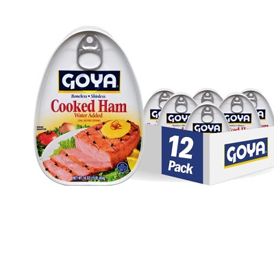 Convenient 12-Pack Cooked Ham Cans (16 Oz Each) - Perfect for Quick ...