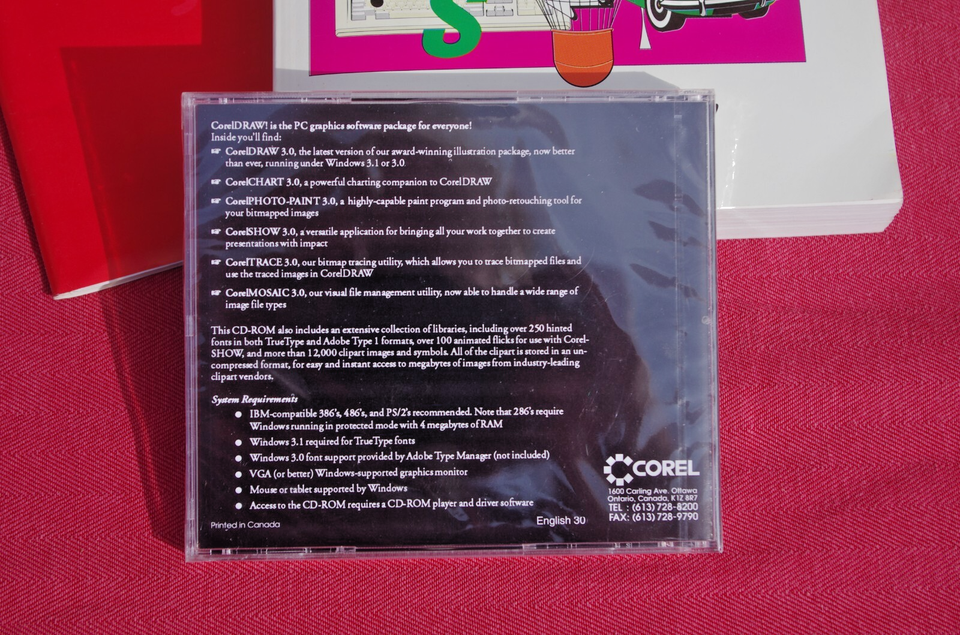 Rare Vintage unopened Corel Draw Manual and CD Collectors opportunity ...