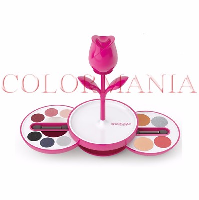 DEBORAH MAKE UP KIT DESIGN LA ROSA FUCSIA TROUSSE COFANETTO TRUCCO MAKE ...