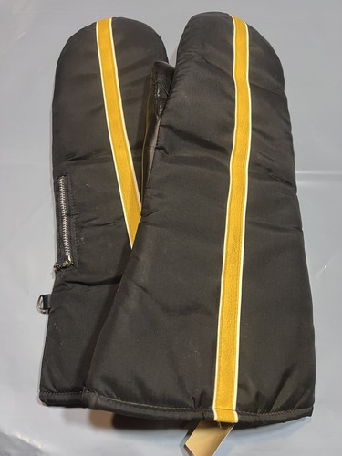 Vintage Avon Large Snowmobile Mitts Mittens Yellow Stripe Made in Japan ...