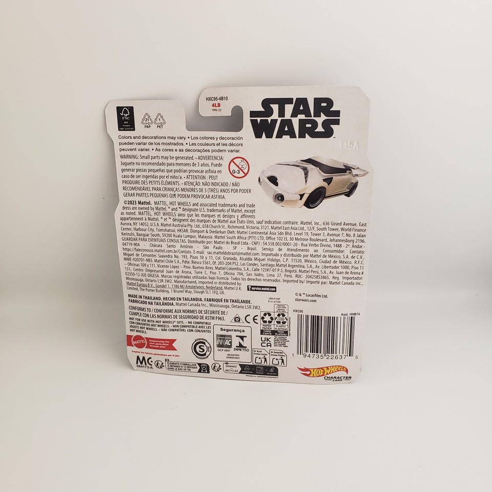 Hot Wheels Star Wars Character Cars Stormtrooper | eBay