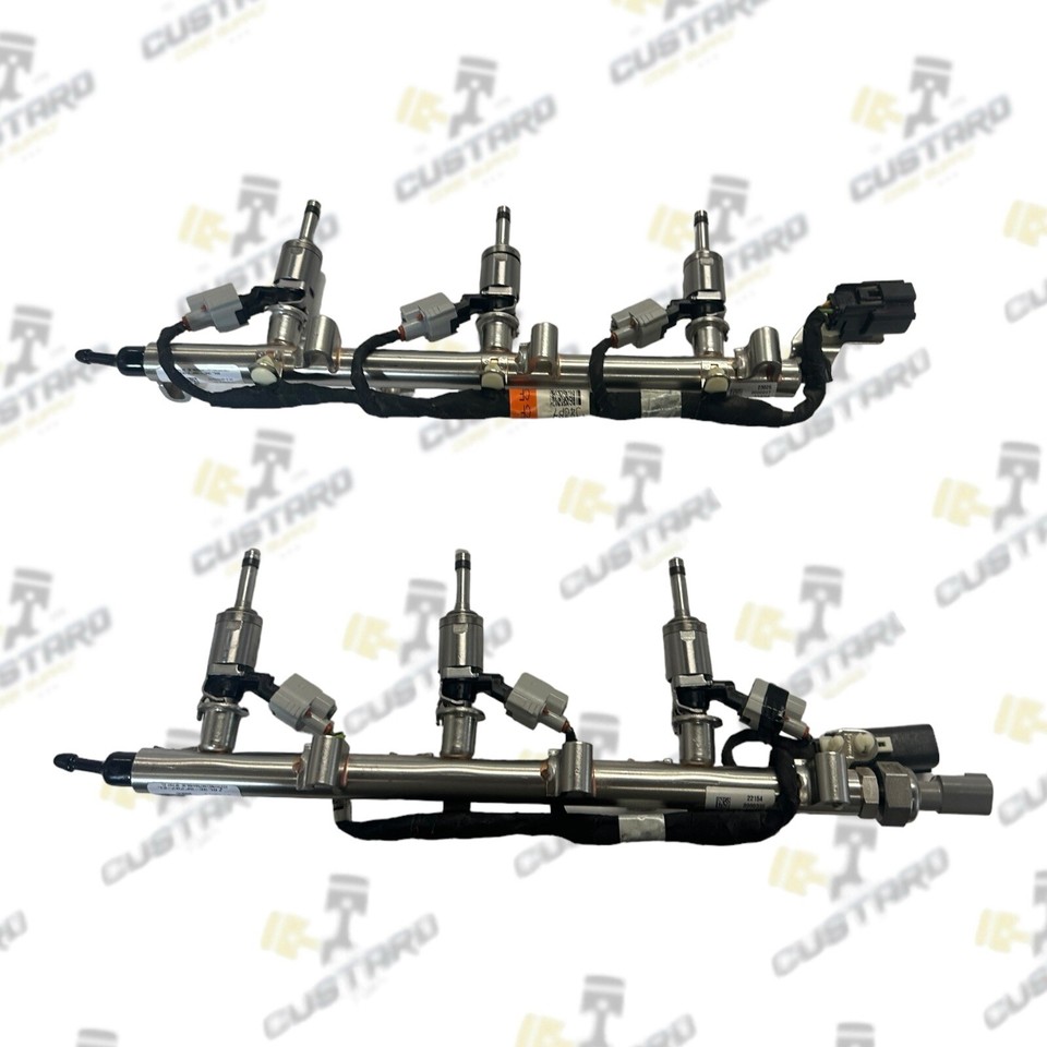 Ford 3.5L 3.5 Turbo EcoBoost Fuel Injector Rail Assembly & Injector 6 ...