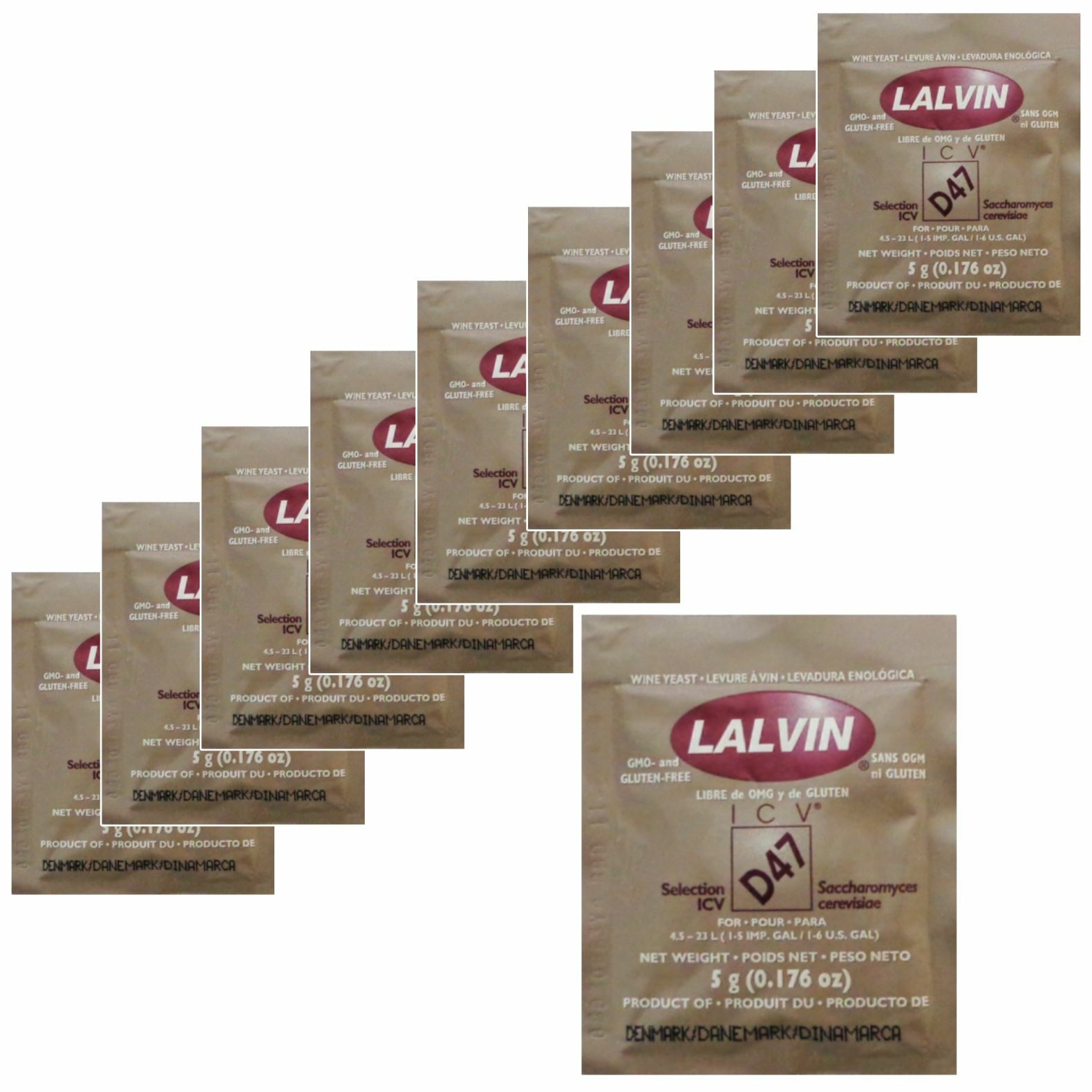 Lalvin D47 Yeast White and Blush Wines 5g Sachet Homebrew Wine Making 4 ...