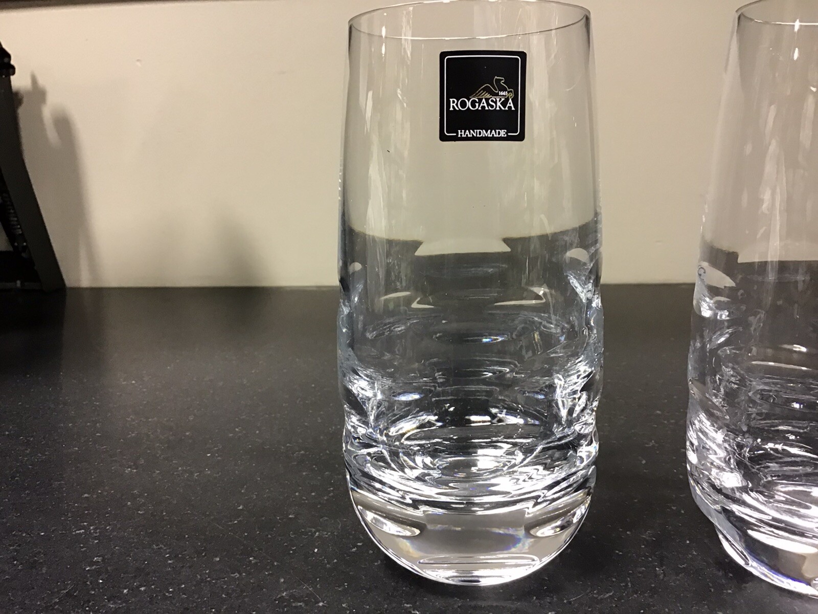 Rogaska Crystal Saint Tropez Highball Set of Two Glasses NEW in Box | eBay