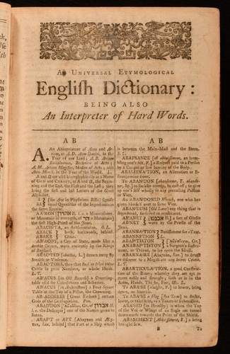 c1742 Universal Etymological English Dictionary Nathan Bailey | eBay