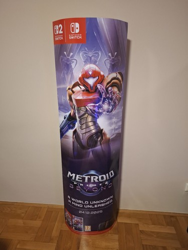 Metroid Prime 4 Official Nintendo Standee Totem Display Retail Switch 2 ...