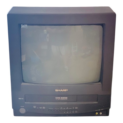 Sharp 13" CRT TV/VCR Combo Player/Recorder 13VT-R100 Tested No Remote ...