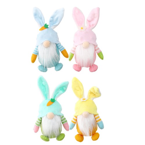 4 Pcs Dollhouse Decoration Accessories Garden Bunny Shaped Topiary ...