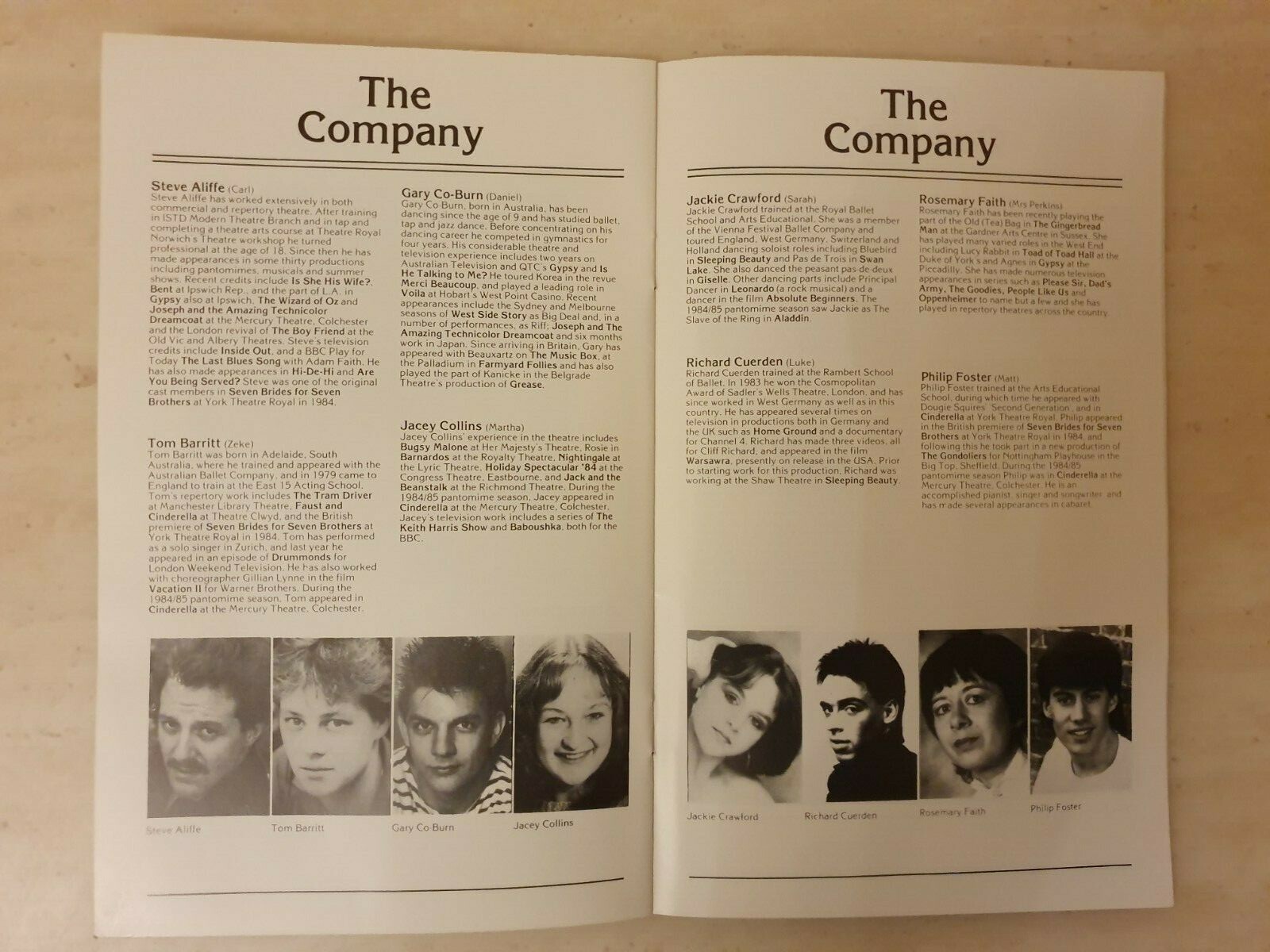 SEVEN BRIDES FOR SEVEN BROTHERS - RONI PAGE STEVE DEVEREAUX PAUL REEVES ...