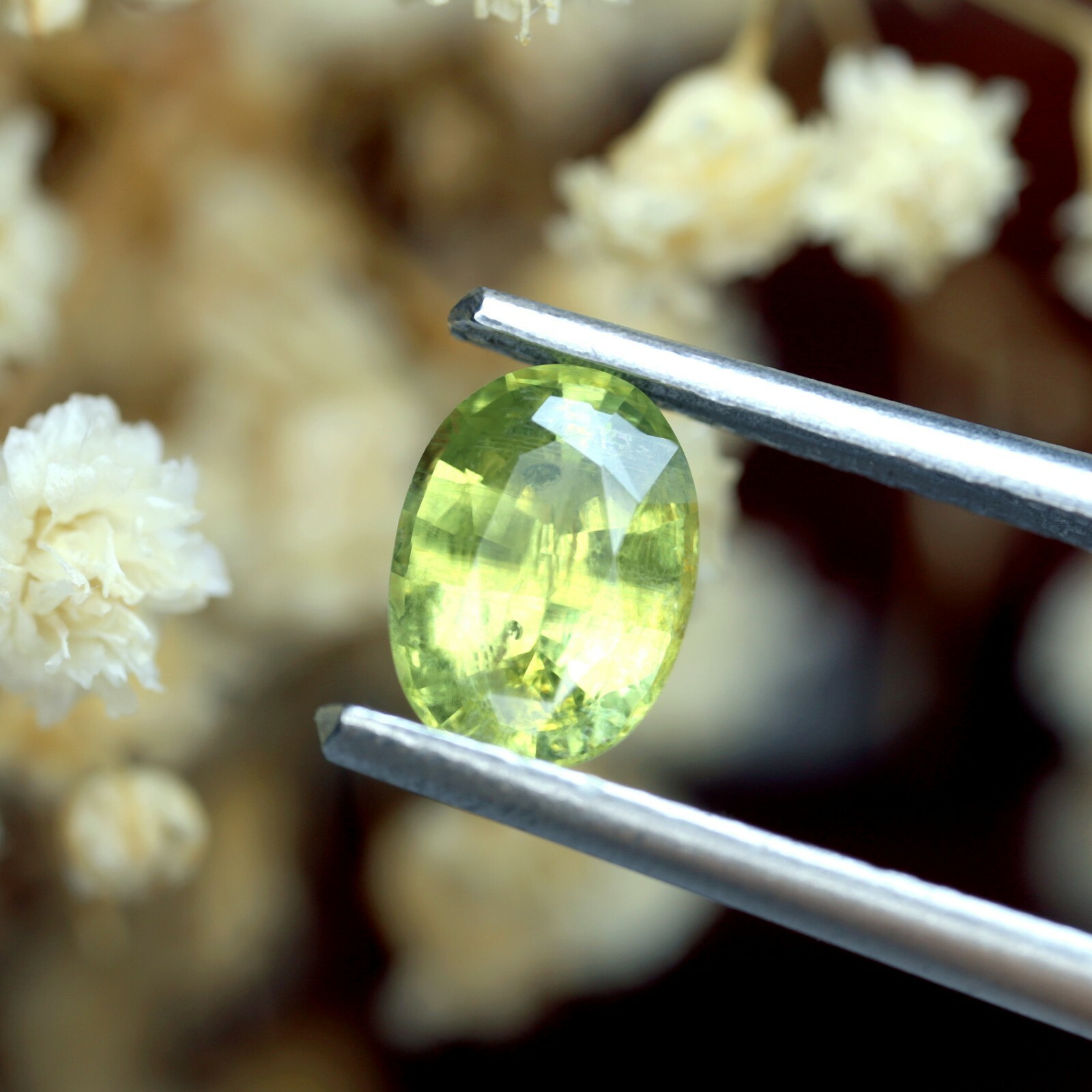 Superb Certified 1.07ct Natural Lime Yellow Sapphire Madagascar Oval 6 ...