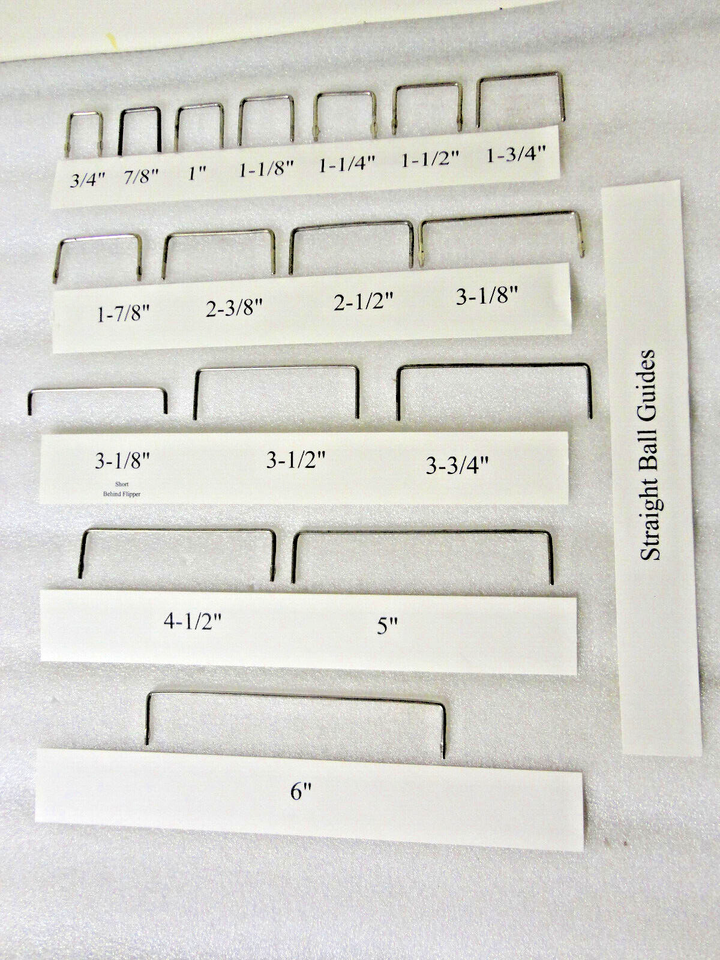 Pinball Play Field Ball Guides, Lane Guide Wire Forms, SCROLL DOWN TO ...