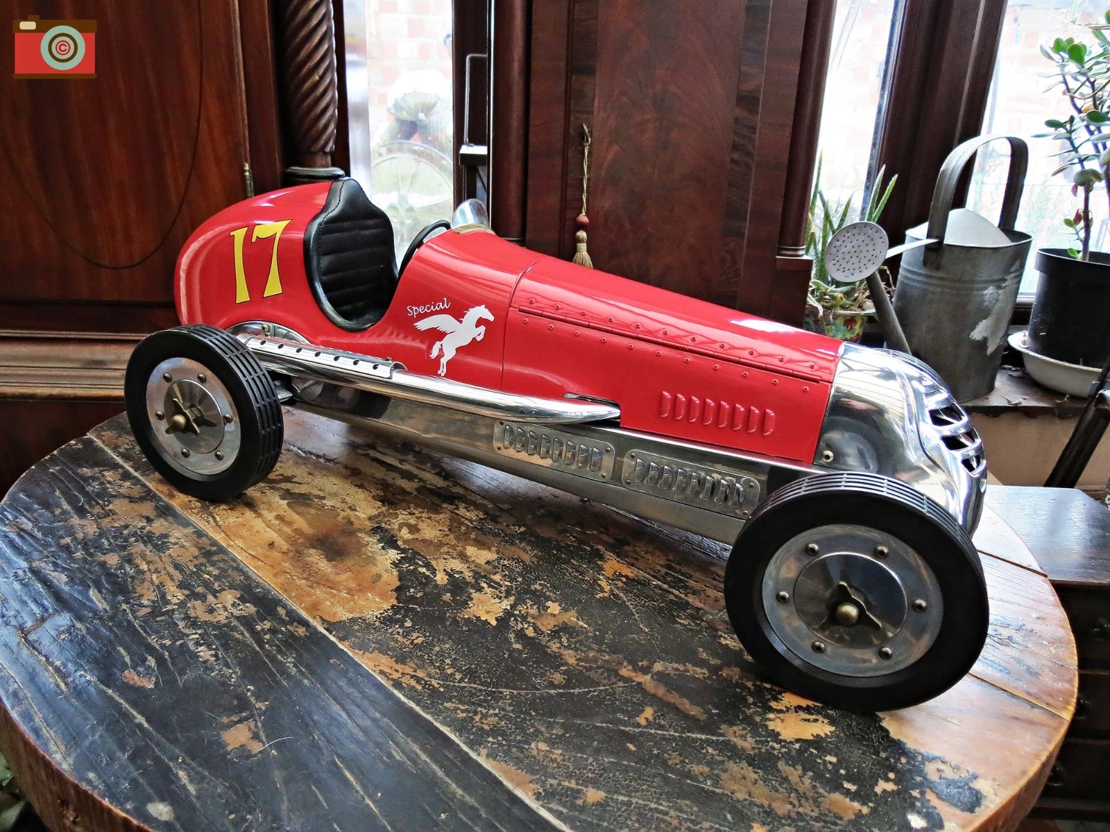 RED BB KORN VINTAGE RACING CAR REPLICA. Tether Car, Authentic Models ...