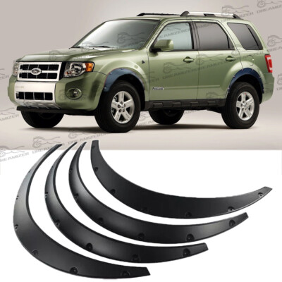 4Pcs 3.5"Car Fender Flares Wheel Arch Flexible Wide Body Kits For FORD ...
