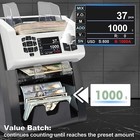 Cashtek S75, 2-Pockets 2-CIS Mixed Denomination Value Bill Counter ...