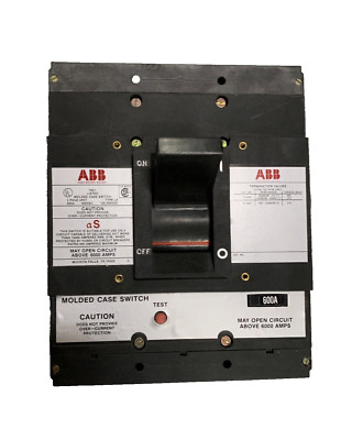 UXAB-710530-R999 ABB 600A Circuit Breaker, 600 VAC/ 500 VDC, 3 Pole | eBay