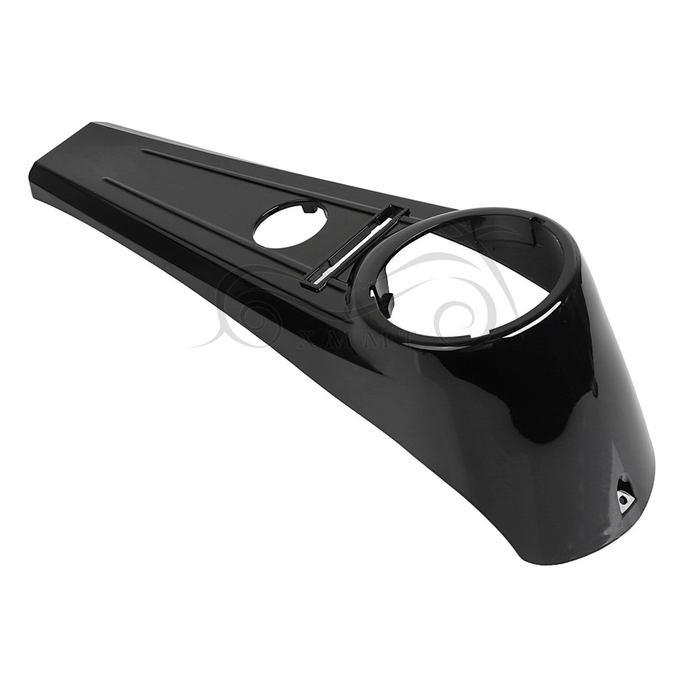 Black Extended Tank Dash Console For Harley Softail FLSTN Fat Boy FLSTF ...