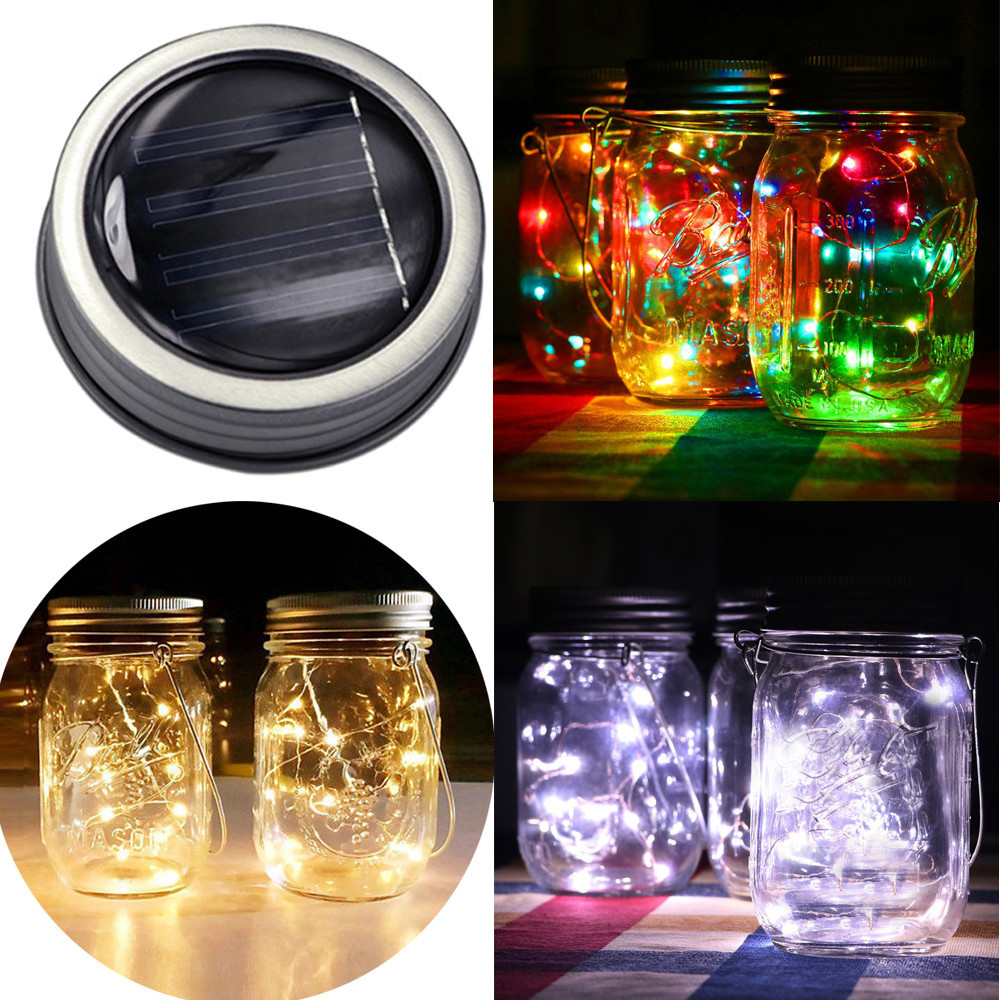 Led Lighted Mason Jar Lid Hanging Solar Mason Jar Lid Lights Led