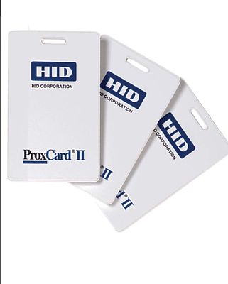 100 Keycards HID 1326 Proxcard II Security Access Cards 26-bit 125 kHz ...
