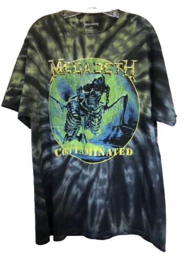 Megadeth Contaminated Green Tie Dye T Shirt New | eBay