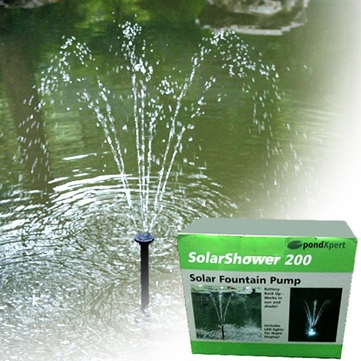 Solar Powered Waterfall Kits Solar Powered LED Wood Effect Look Garden