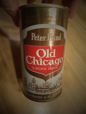 OLD CHICAGO BEER 12 OZ STEEL STRAIGHT EDGE BEER CAN PETER HAND BREWING ...
