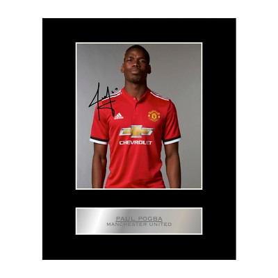 Paul Pogba Signed Mounted Photo Display Manchester United | eBay