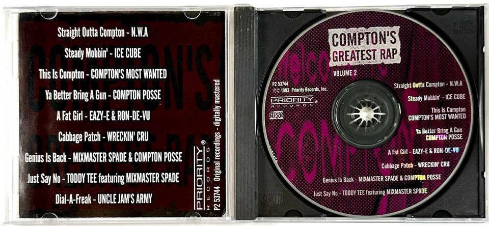 Compton’s Greatest Rap Vol 2 CD – NWA Ice Cube Eazy-E West Coast OG | eBay