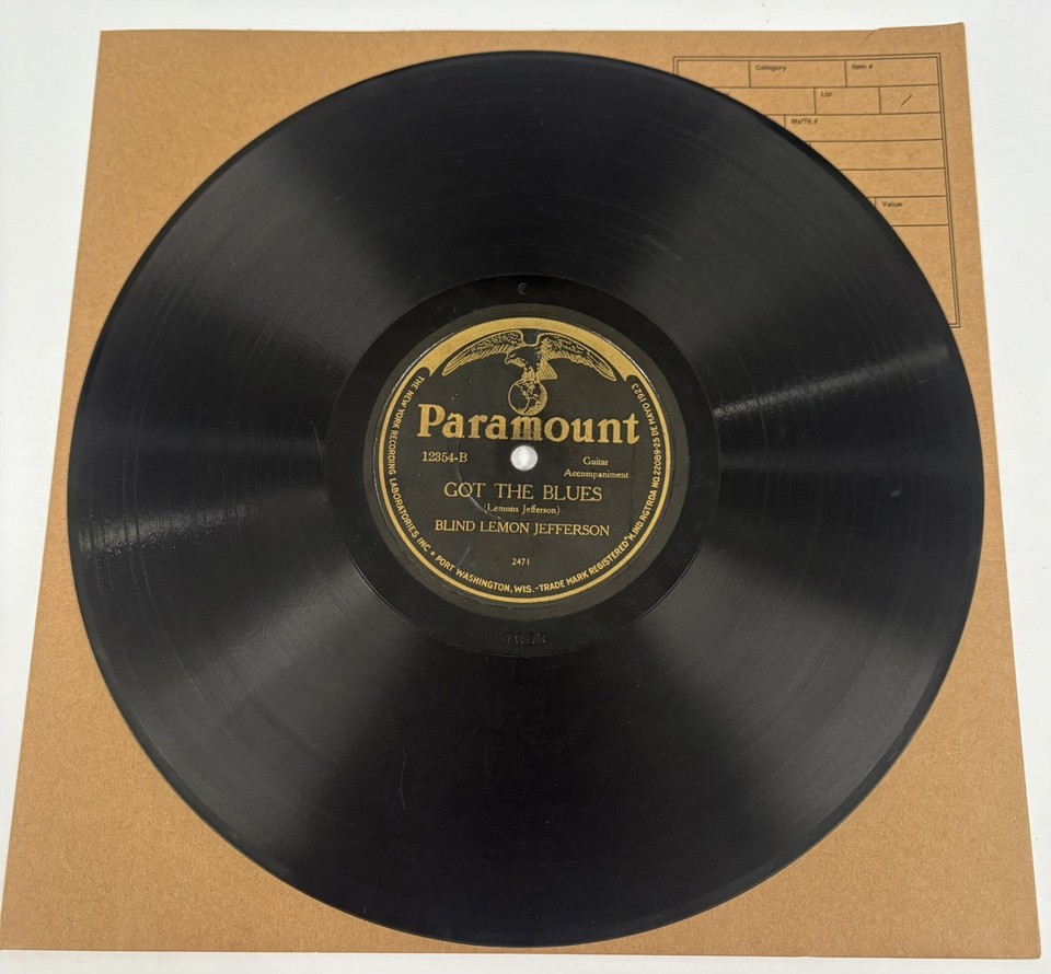 Blind Lemon Jefferson Long Lonesome Blues / Got The Blues Paramount 78 ...
