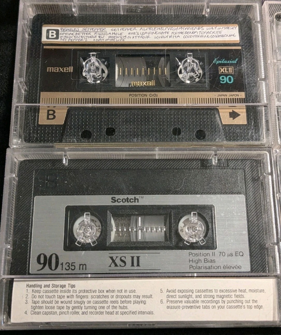 Type II Cassette Lot (8) XL II 100 / XL II-S 90 + Maxell / Memorex ...