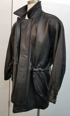Robert Comstock Endurance Leather Glove Jacket Size 40 Hip Length Zipper & Snaps | eBay