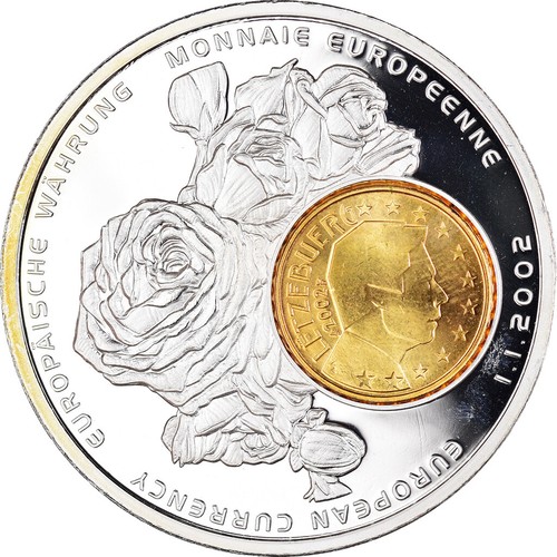 [#367434] Luxembourg, Médaille, 2002, Union Européenne, SPL+, Cuivre ...