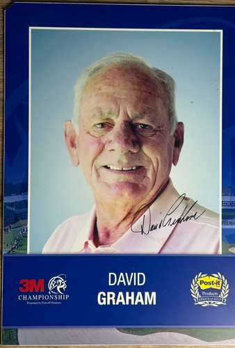 David Graham Autographed 17x24" 2014 3M Championship Tournament Display ...