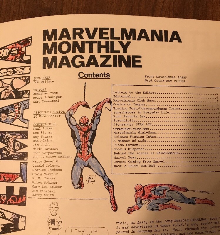 Marvelmania Monthly Magazine #6, Marvel Comics 1970 STARHAWK NEAL ADAMS ...