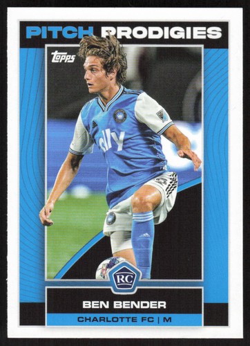2023 Topps MLS SOCCER Ben Bender RC #115 Charlotte FC | eBay
