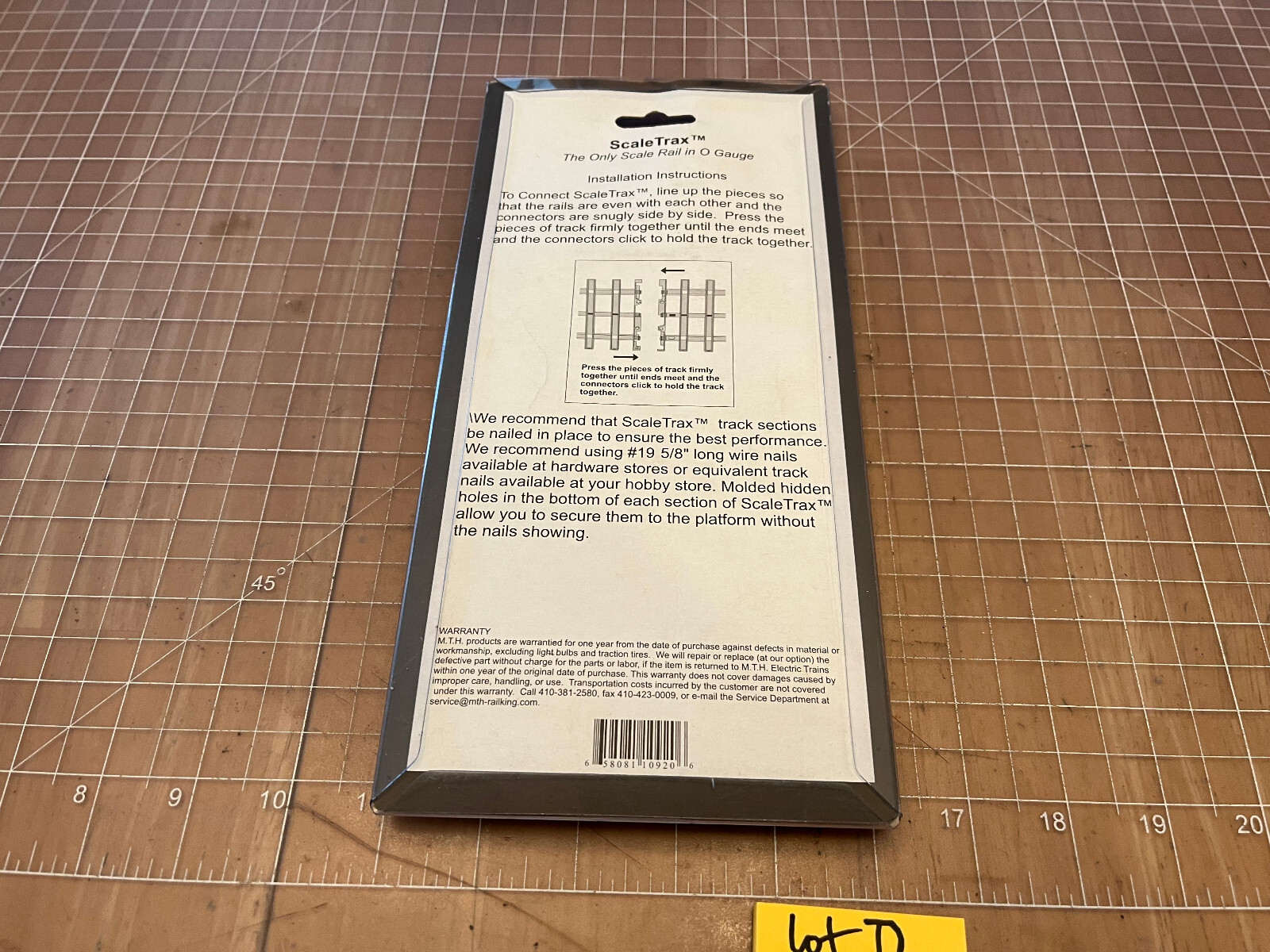 MTH Train 45 Degree Crossing Track ScaleTrax 3-Rail Nickel Silver NEW ...