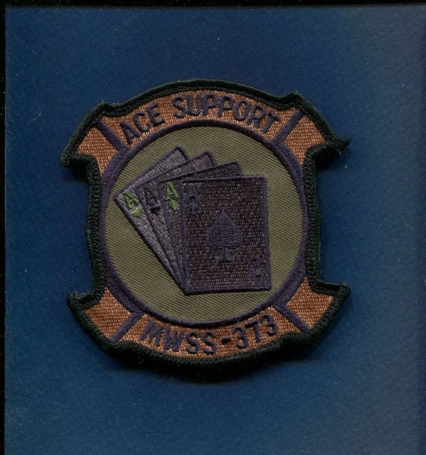 MWSS-373 ACES USMC Marine Corps Wing Support Squadron Subdued Jacket ...