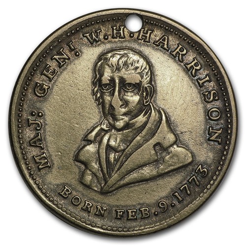 Original 1840 William Henry Harrison Log Cabin Campaign Token | eBay.de