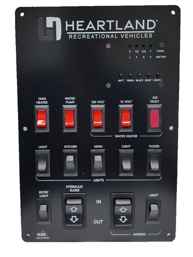 KIB M2951 HEARTLAND RV SWITCH CONTROL PANEL *C4 | eBay