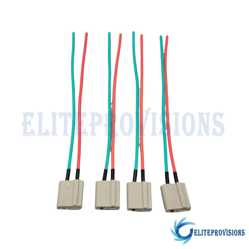 4 Pcs HEI Distributor Pigtail Harness Dual Connectors Power & Tach Plug ...